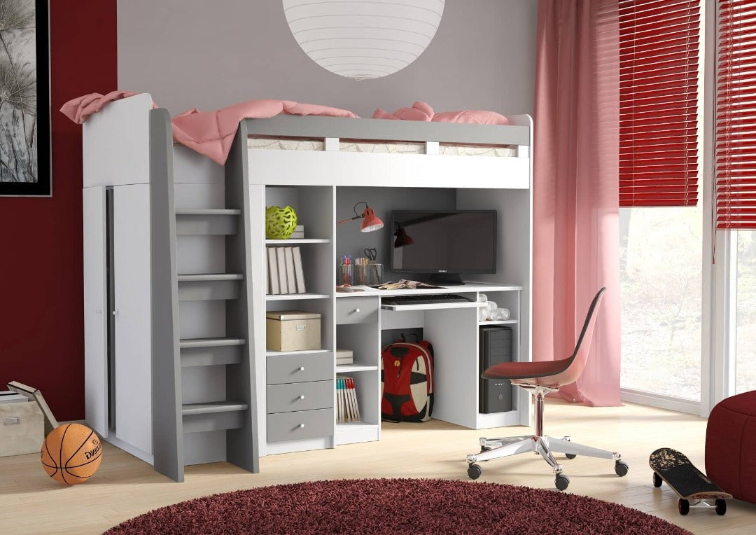 Warwick Bed Unit With Wardrobe - Solid Home Furniture