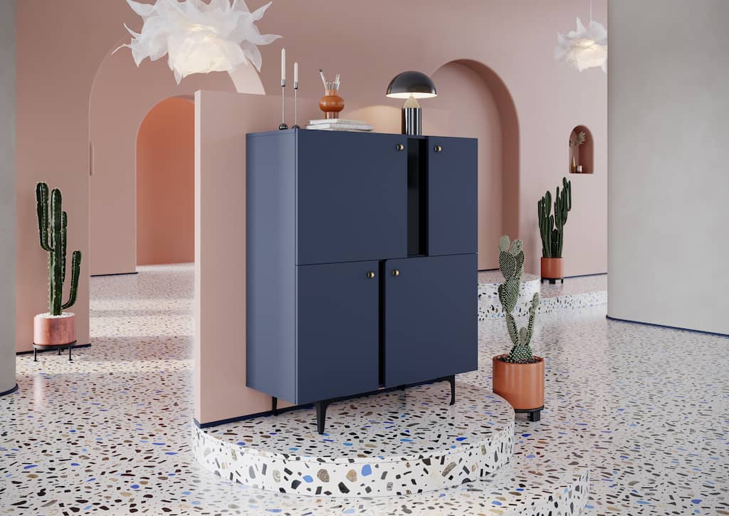 Wessex Highboard Cabinet 105cm - Solid Home Furniture