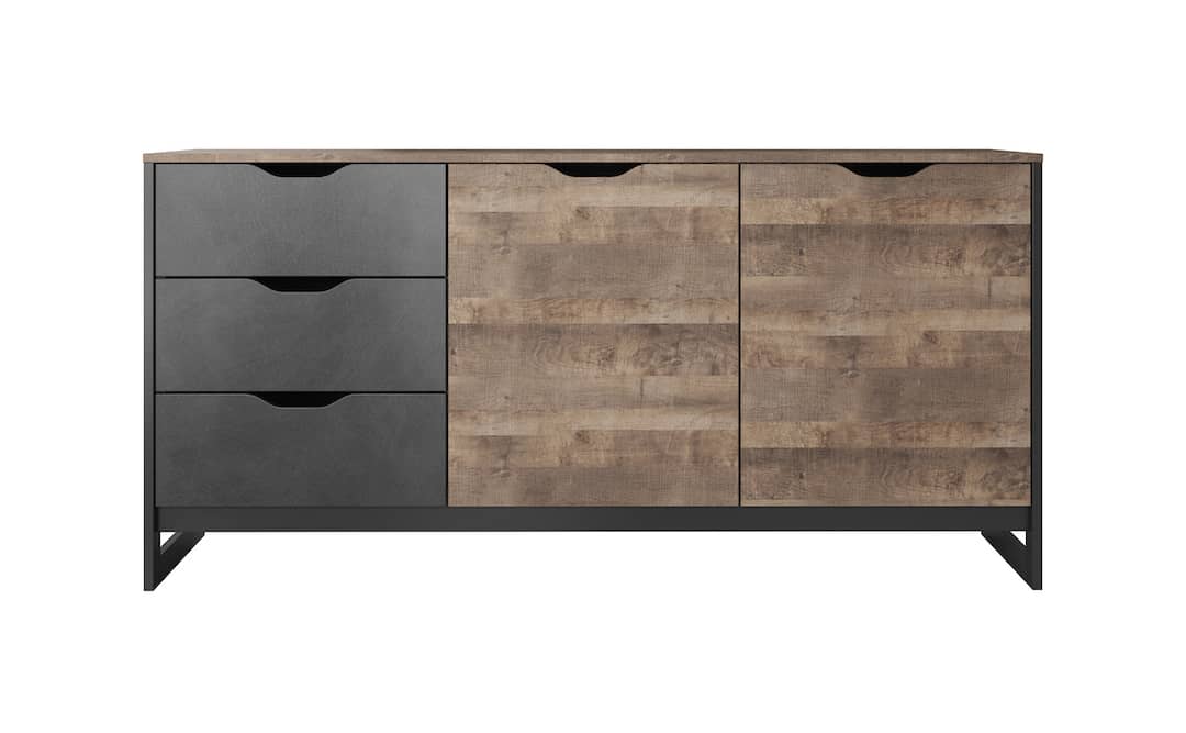 Shakespeare Sideboard Cabinet 161cm - Solid Home Furniture
