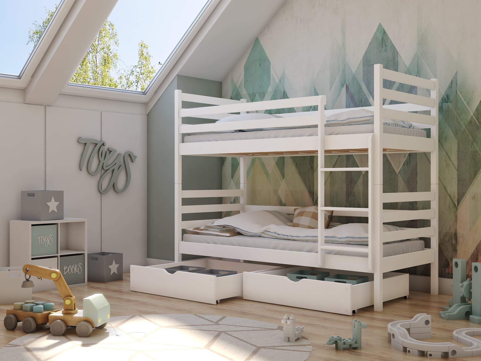 Stuart Bunk Bed Nemo with Storage - Solid Home Furniture