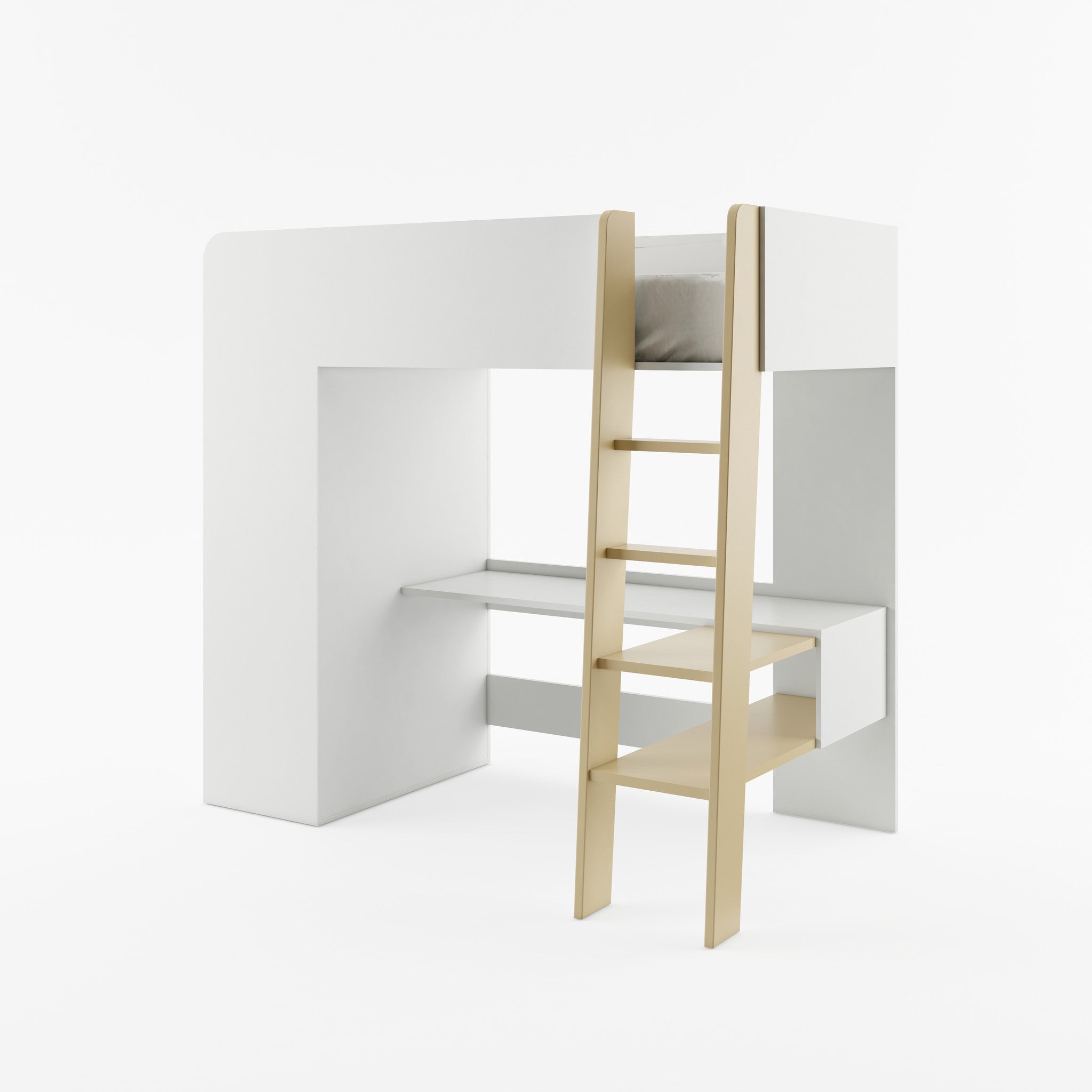 Rivendale TM-01 Bunk Bed with Computer Desk and Wardrobe - Solid Home ...